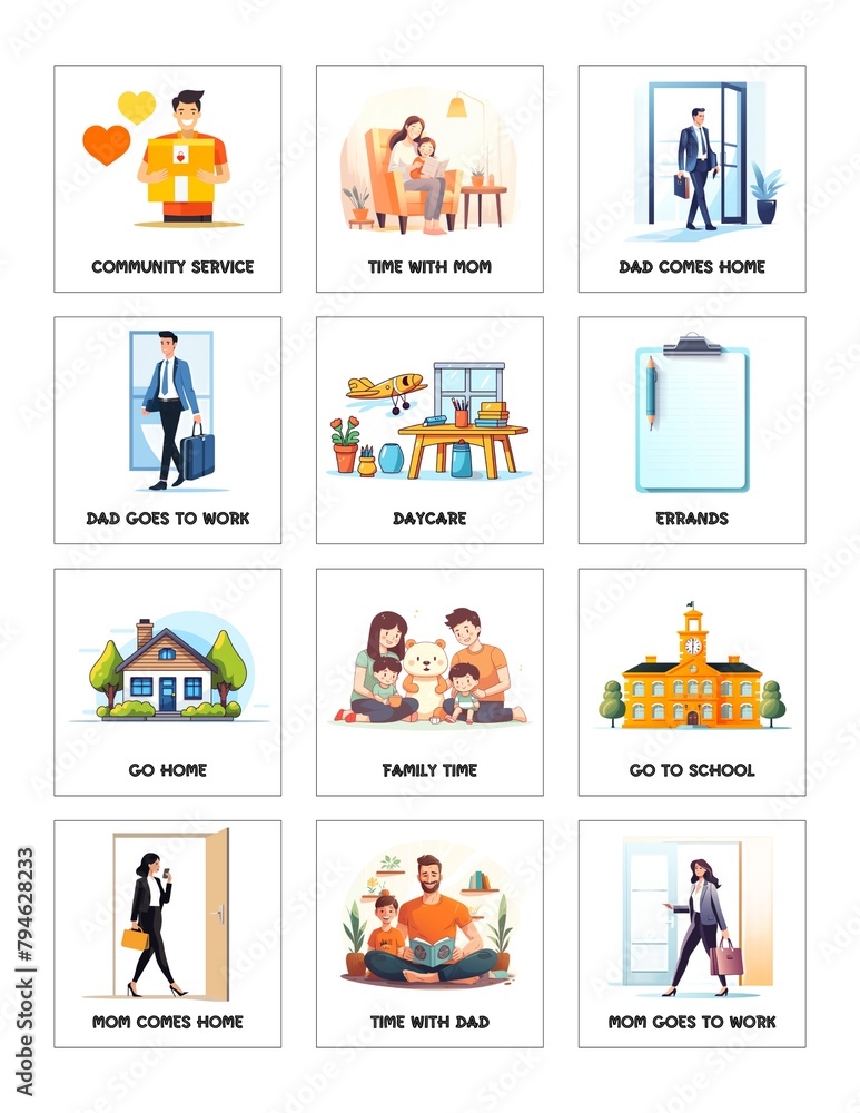 Kids Daily Routine Cards,Daily Checklist for Toddlers,Chore Chart for ...