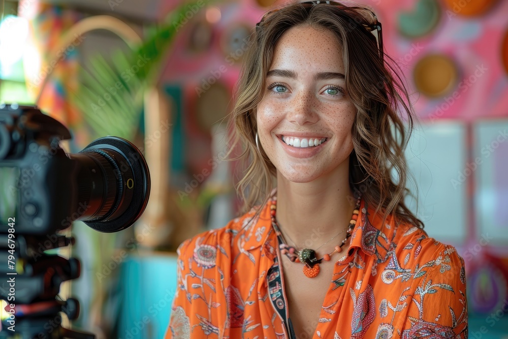 Social media influencer collaboration photo shoot, highlighting product ...