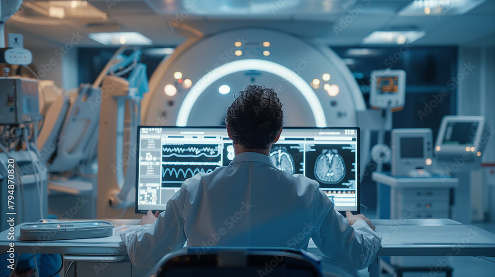 MRI scan likely contains detailed images of the patient's internal ...