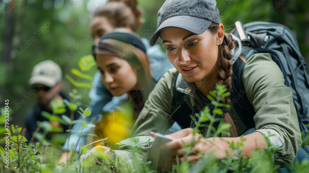 Ecologists and environmental scientists studying ecosystems and ...