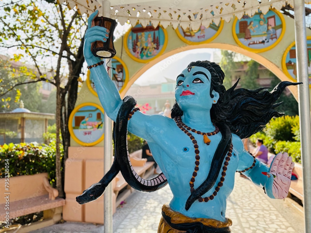statue of lord shiva playing instrument Stock Photo | Adobe Stock