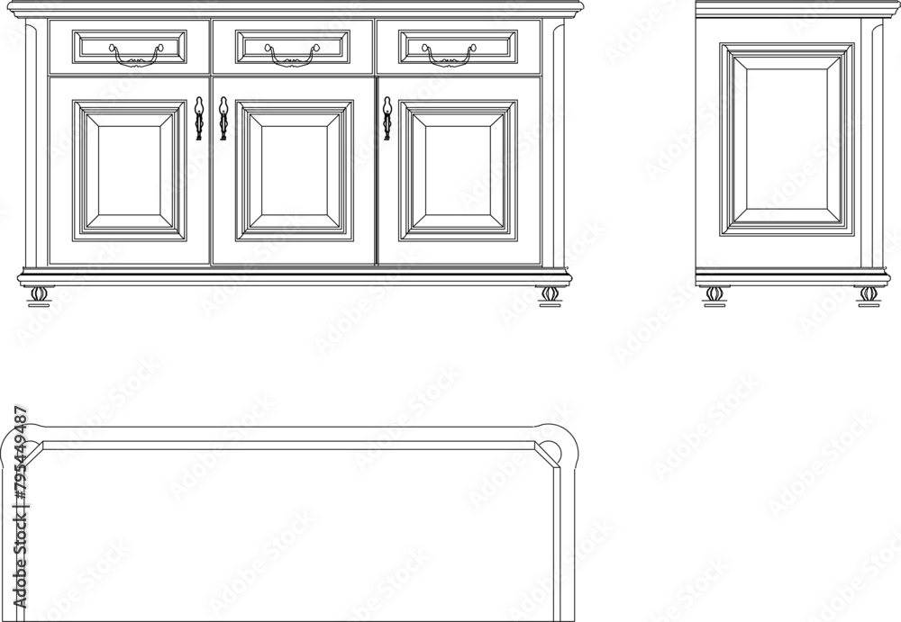 Vector sketch illustration design drawing of vintage classic old ...