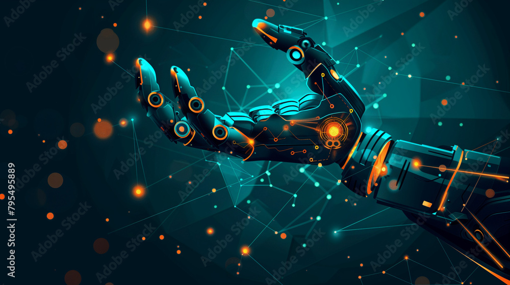 IOT and Automation Software concept as an innovation, improving ...