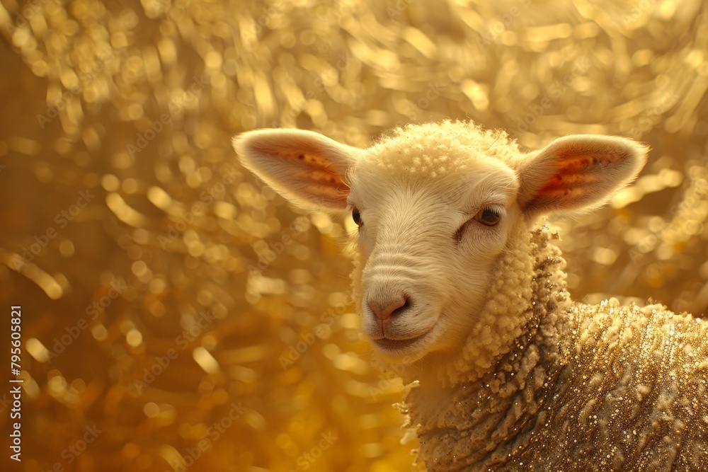 Depiction of Jesus Christ as Shepherd - Jesus Christ holding a Lamb ...