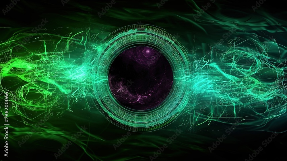 immaculate wallpaper for the pc screen a digital portal blackhole with ...
