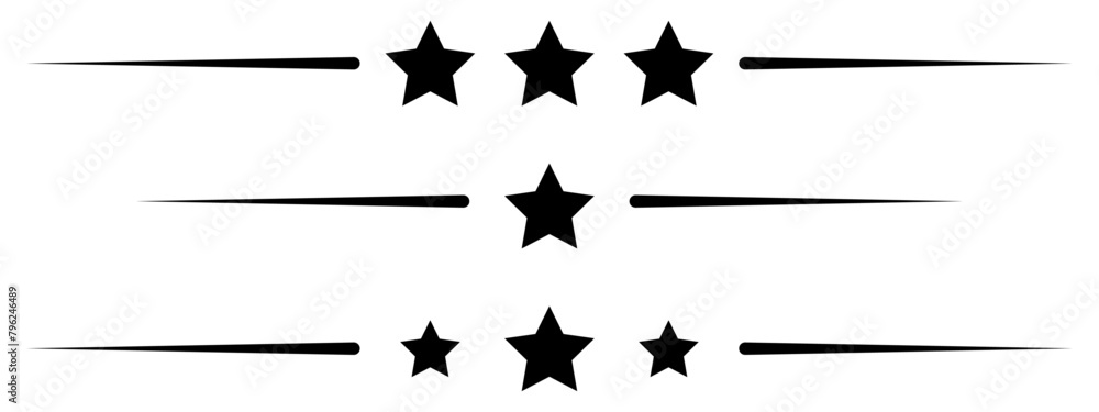 Simple line text dividers element set. Border design decor vector ...