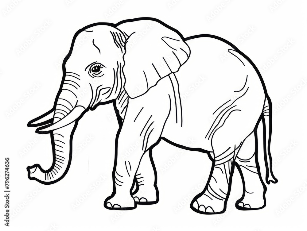 Coloring Pages for Kids, Preschoolers, Simple Coloring Book ...