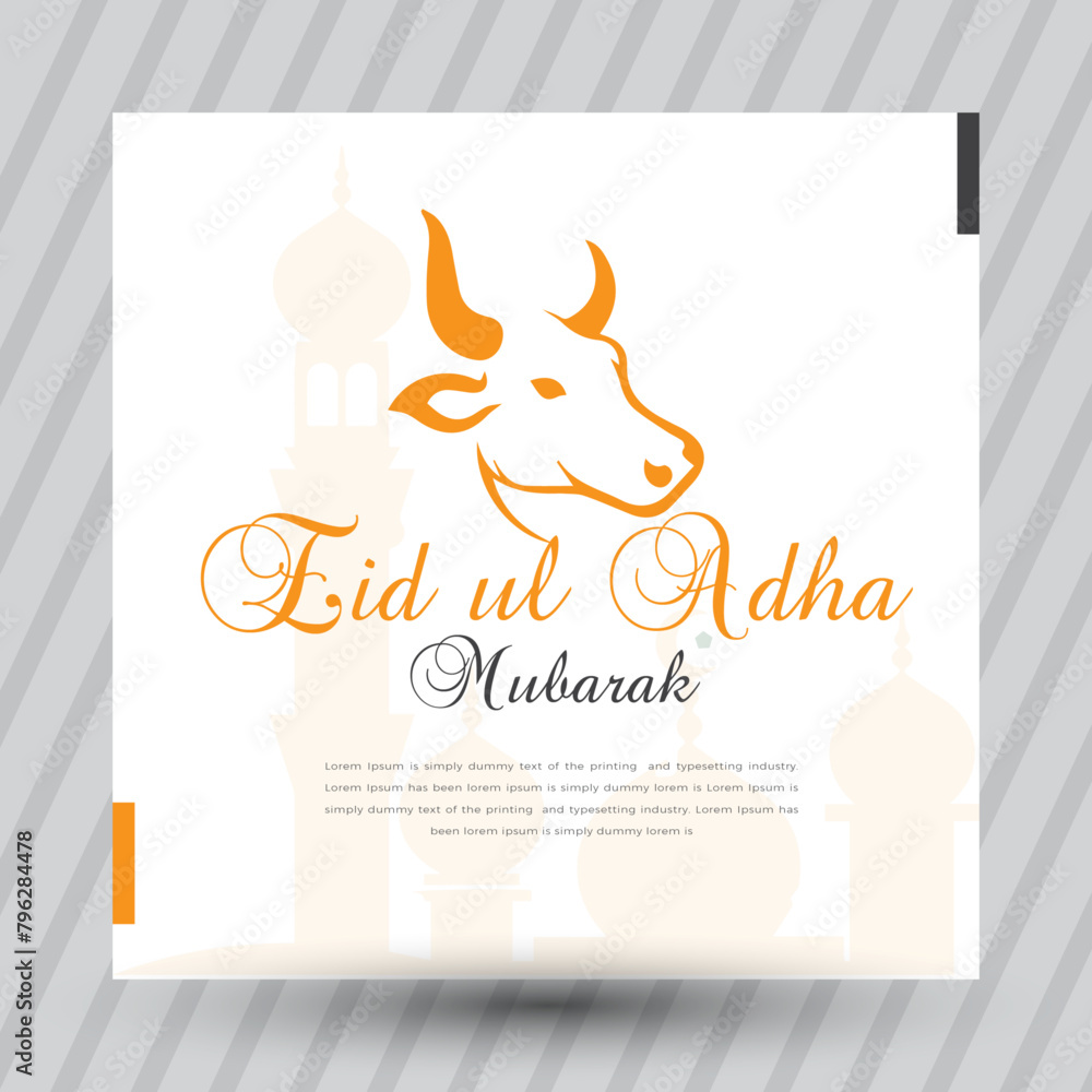 Eid al adha wishes, or greeting post eid al adha Islamic social media ...