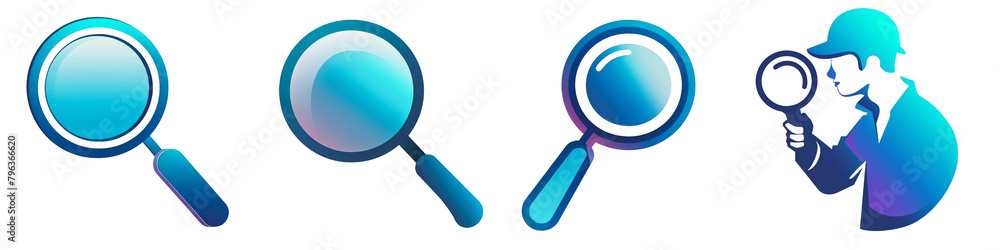 Inspection clipart collection, symbol, logos, icons isolated on ...