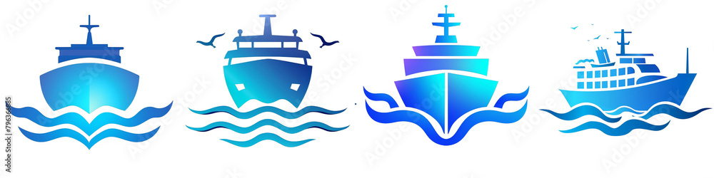 Ferry clipart collection, symbol, logos, icons isolated on transparent ...
