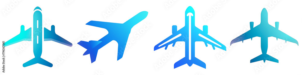 Flight clipart collection, symbol, logos, icons isolated on transparent ...
