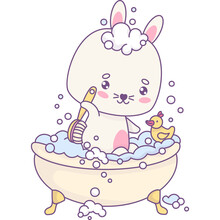 Rabbit Bubble Bath Free Stock Photo - Public Domain Pictures