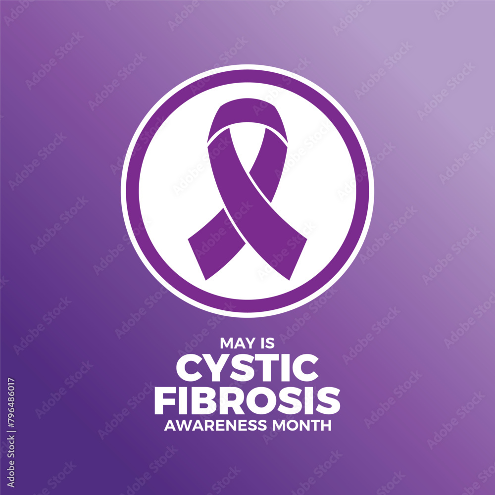 May is Cystic Fibrosis Awareness Month poster vector illustration ...