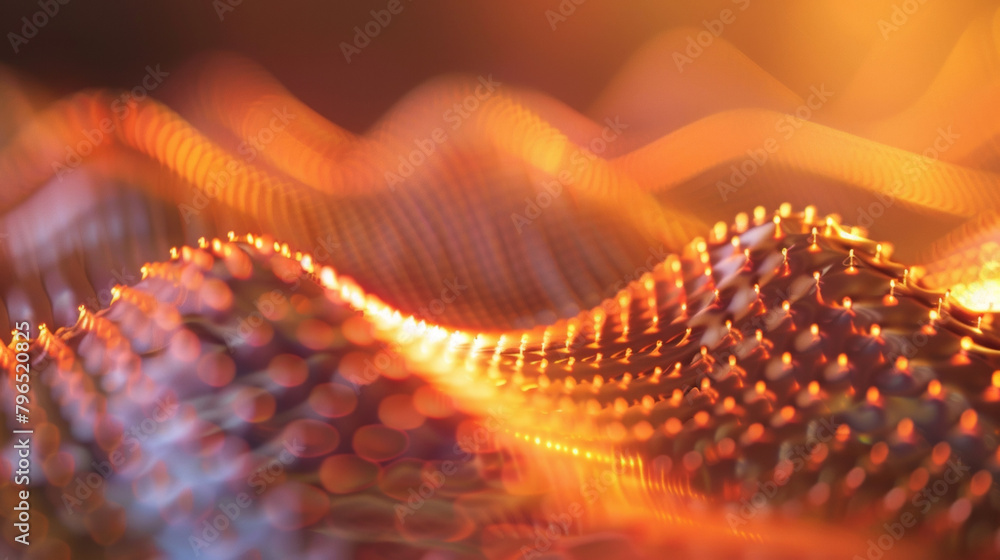 A visual representation of a sound wave traveling through a traditional ...