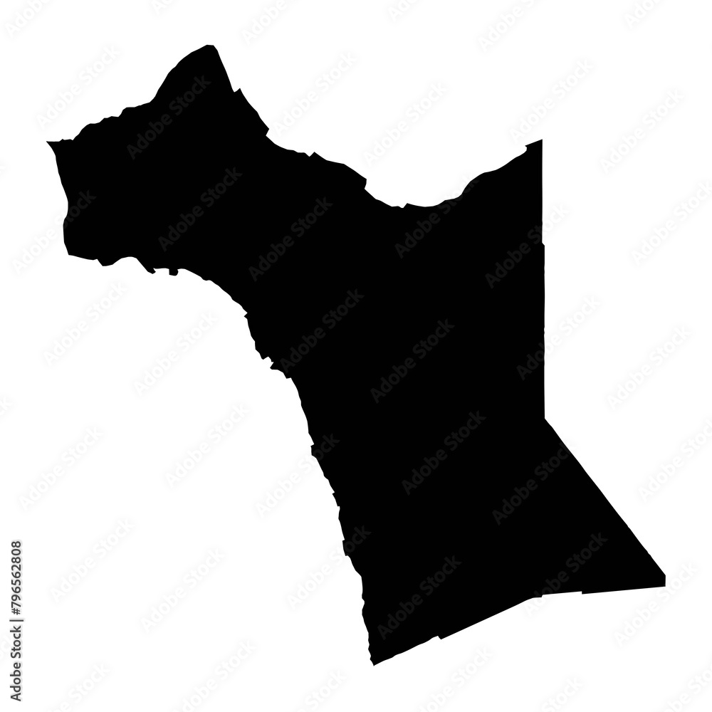 Garissa County map, administrative division of Kenya. Vector ...