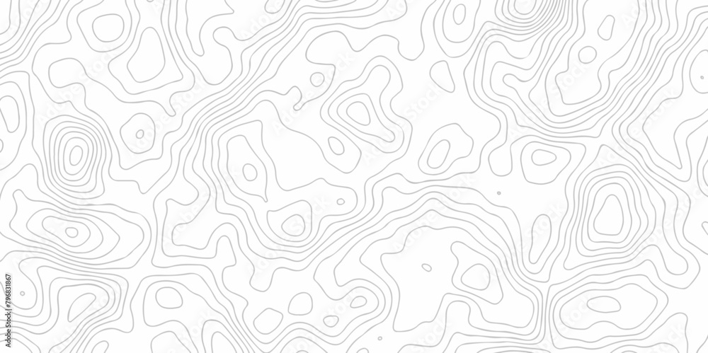 Vector geography landscape Topo contour map on white background ...