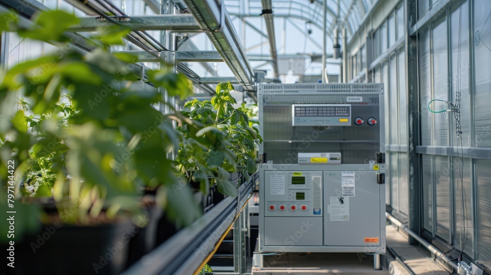 Smart greenhouses equipped with sensors and actuators for automated ...