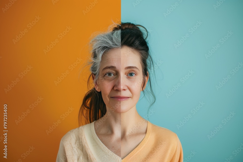 Healthily skinning aging dermatology in facial halves, treating mental ...