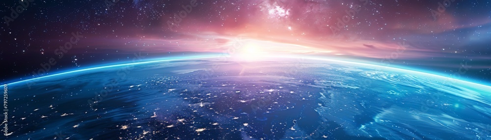 Capture the vastness of space with a surreal twist using a tilted angle ...