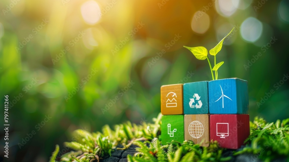 Environmental technology concept. Sustainable development goals. SDGs ...