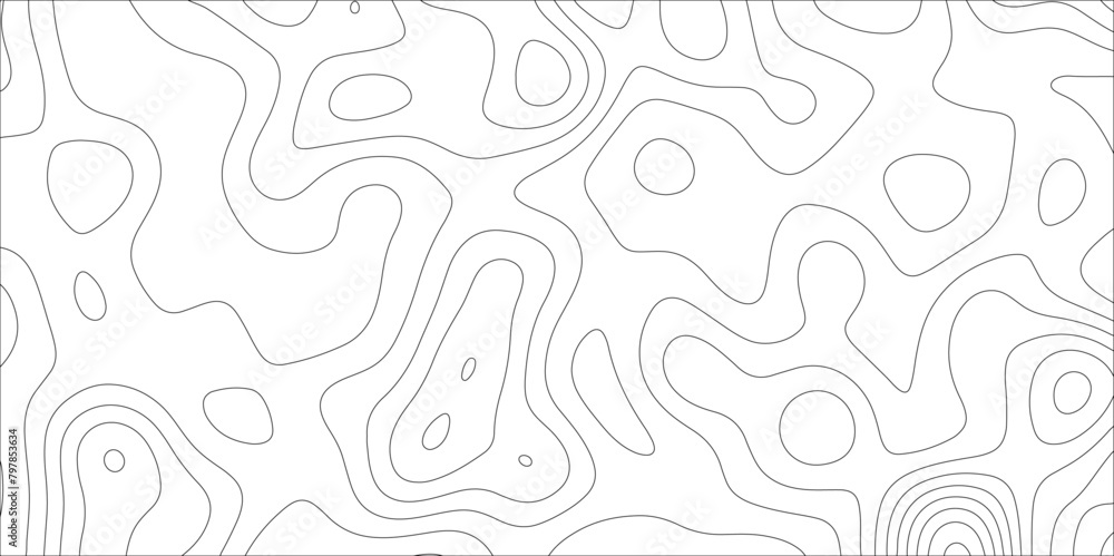 Abstract lines background. Contour maps. Vector illustration. The ...