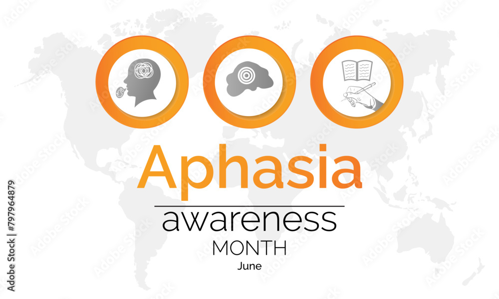 National Aphasia Awareness Month health awareness vector illustration ...