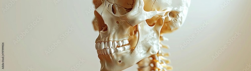interactive 3D model of the human skeletal system with bones, joints ...