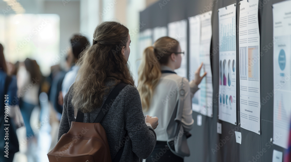 Poster Presentations: Office employees presenting their research ...
