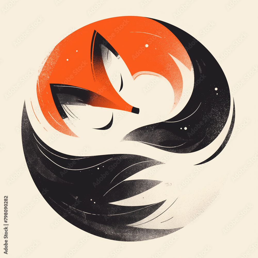 Fox badge for t-shirt design. Animal fox concept poster. Creative ...