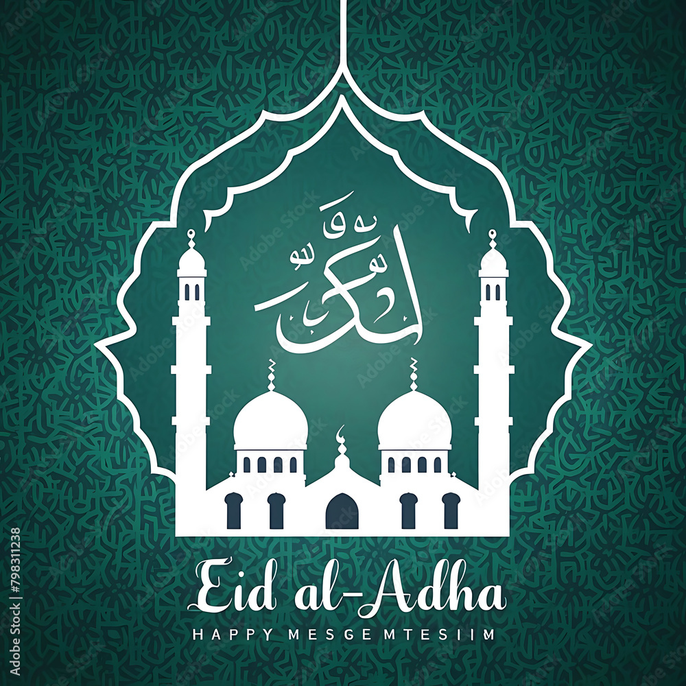 Eid Mubarak. Eid ul-Fitr, Eid ul-Adha. Religious holiday. Creative idea ...