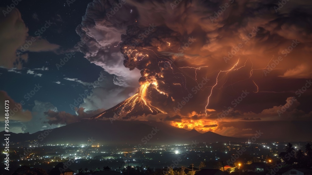 Mayon Volcano Eruption in the Philippines with Stunning Volcanic ...