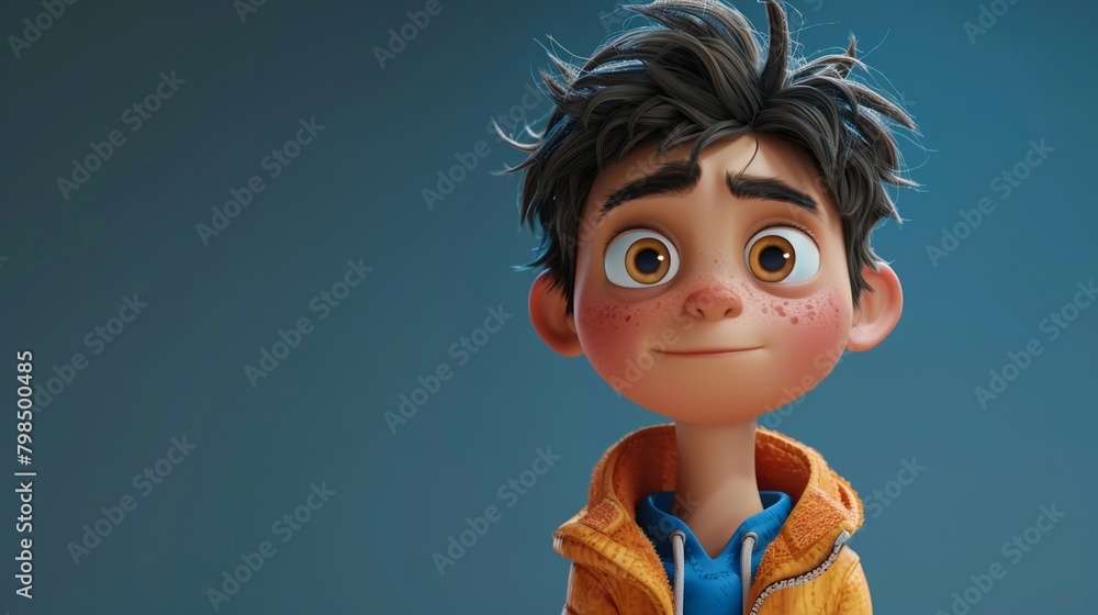 Creating a distinctive personality through animated graphics. Stock ...