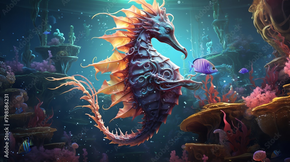 Unleash the magic of the mythical underwater realm through a digital ...