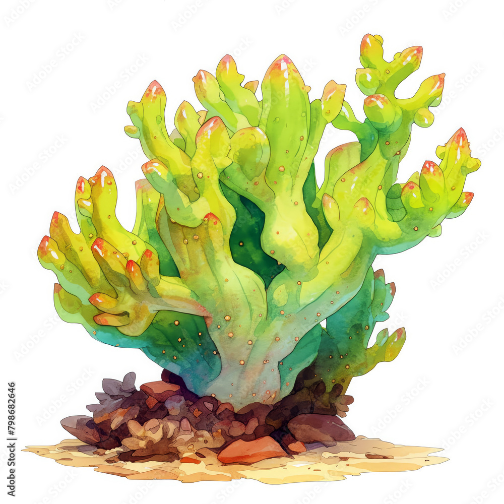 Coral Cactus Euphorbia lactea Cristata, wavy crest on a sturdy trunk ...