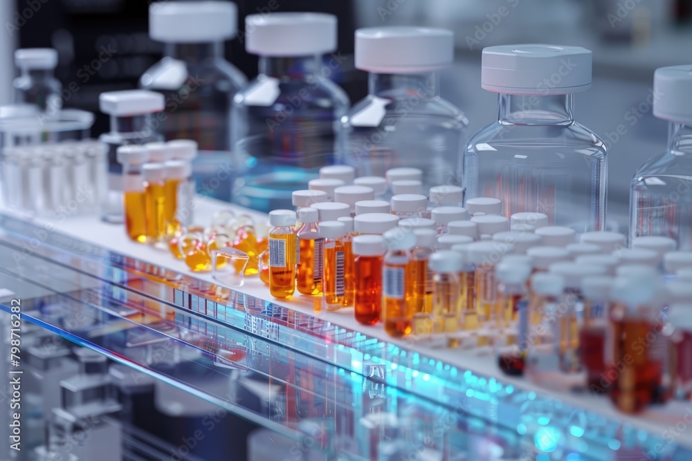 Clinical trial phases visualized through digital models, medication ...