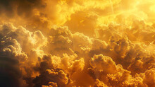 Scattered Gold Clouds Free Stock Photo - Public Domain Pictures