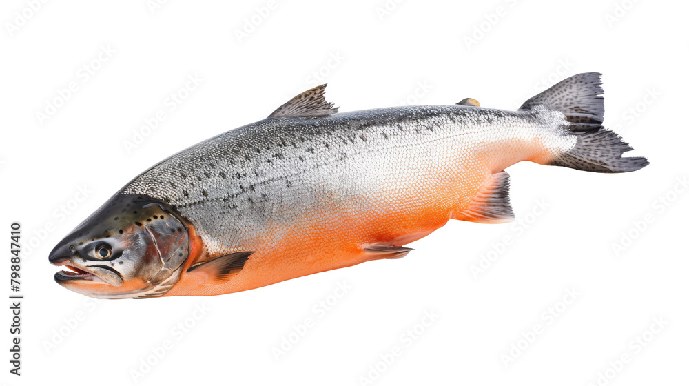 Realistic Atlantic Salmon Model Isolated Stock Illustration | Adobe Stock