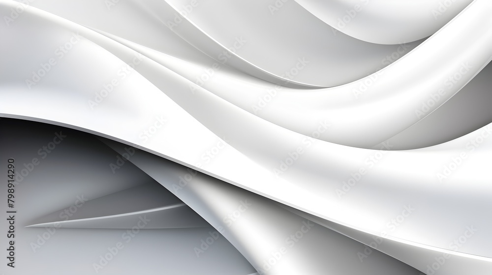 Elegant Swirling Abstract White Lines Design with Futuristic ...
