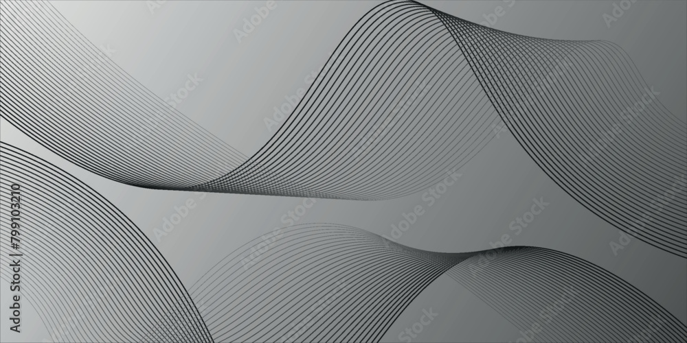 White background with minimal wave line overlay for banner, wallpaper ...