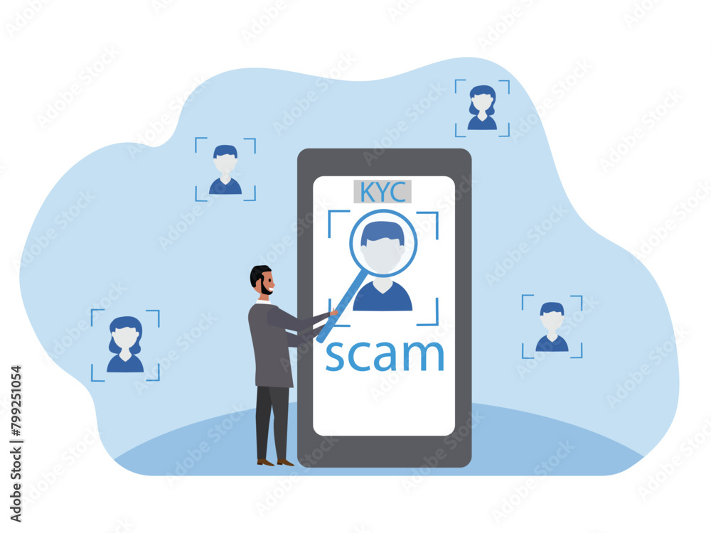 E-KYC verifying the identity of its clients using bio metric ...