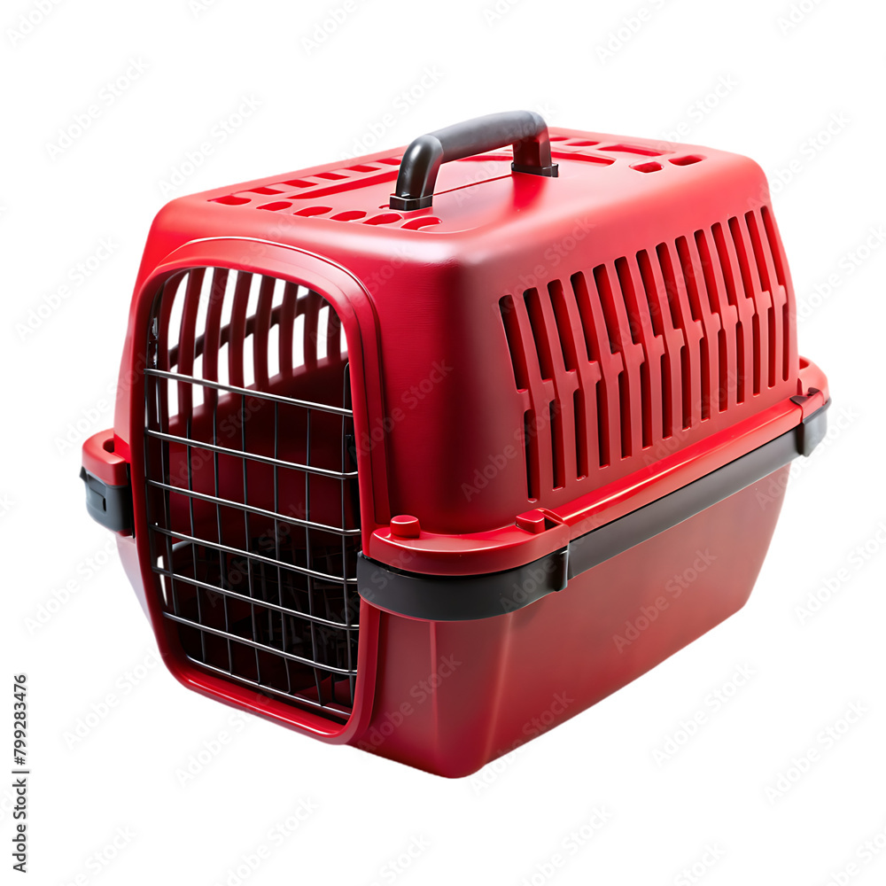 pet cage isolated on transparent background 3d rendering illustration ...