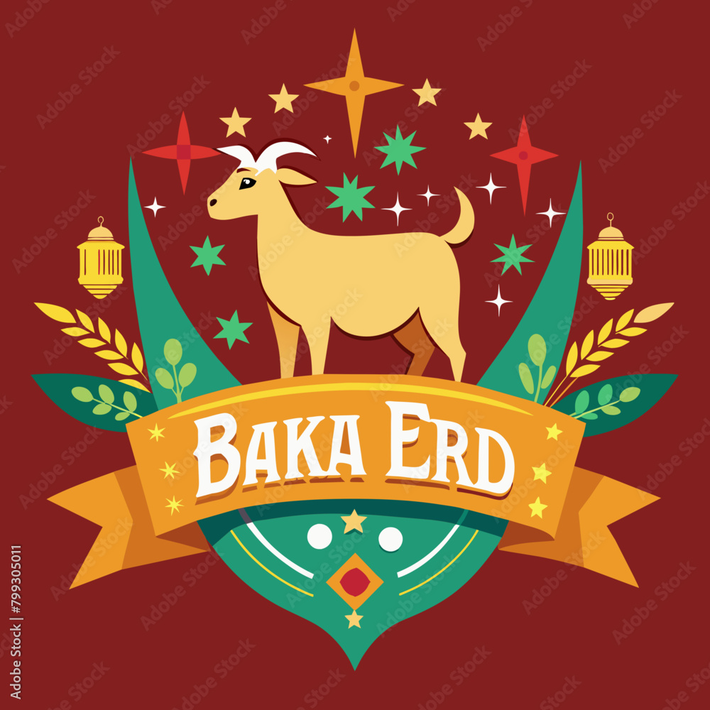 eid ul adha bakra eid Stock Vector | Adobe Stock