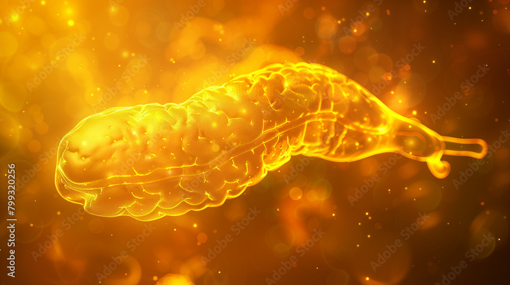 Foto de Stock Pancreas, Anatomy, Human body, Digestive system ...