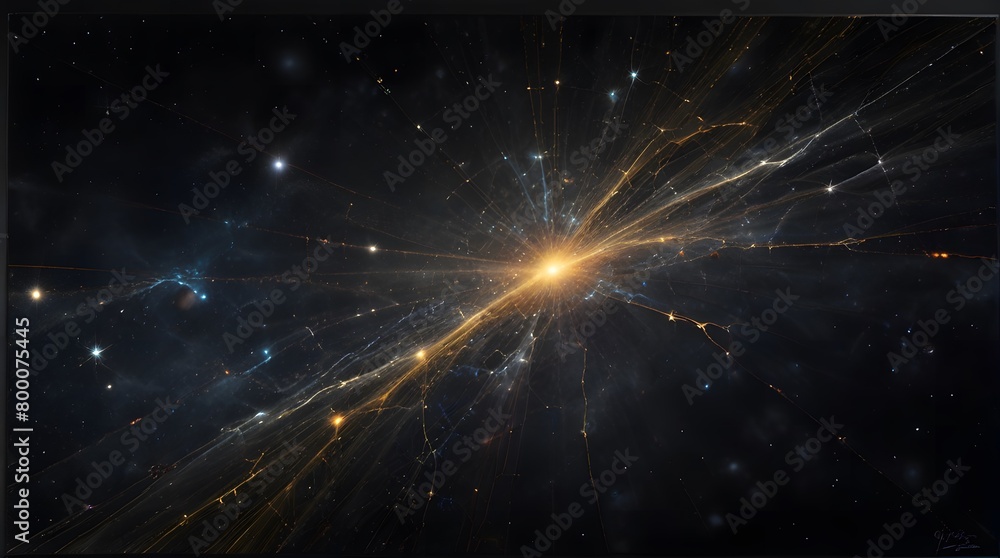 Title: "The Cosmic Web"Description: A visualization illustrates the ...