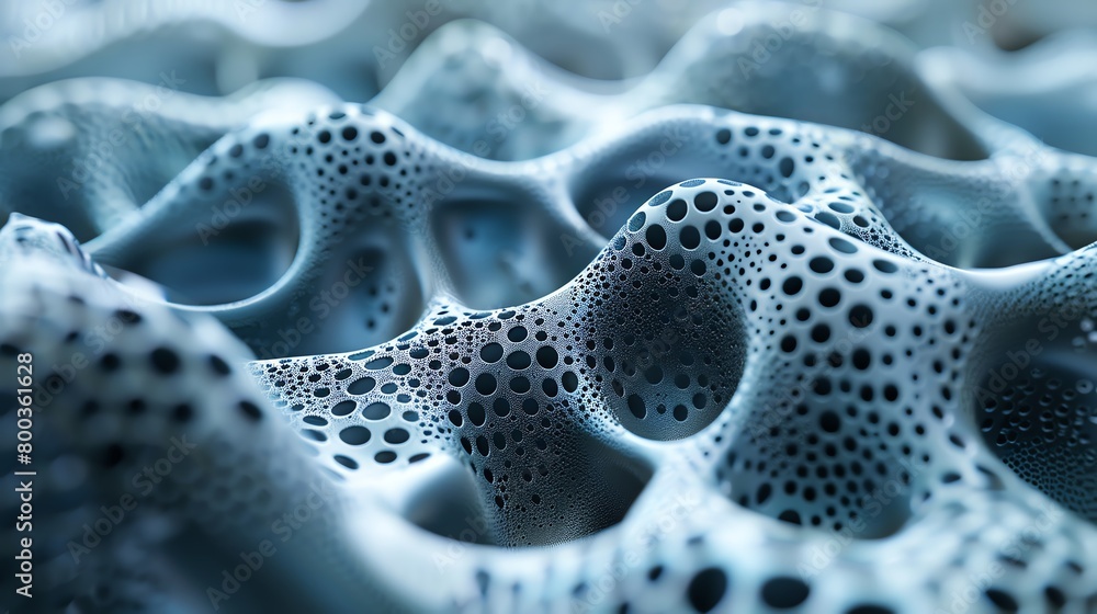 Nano-texture detail, zooming into a surface that resembles a ...
