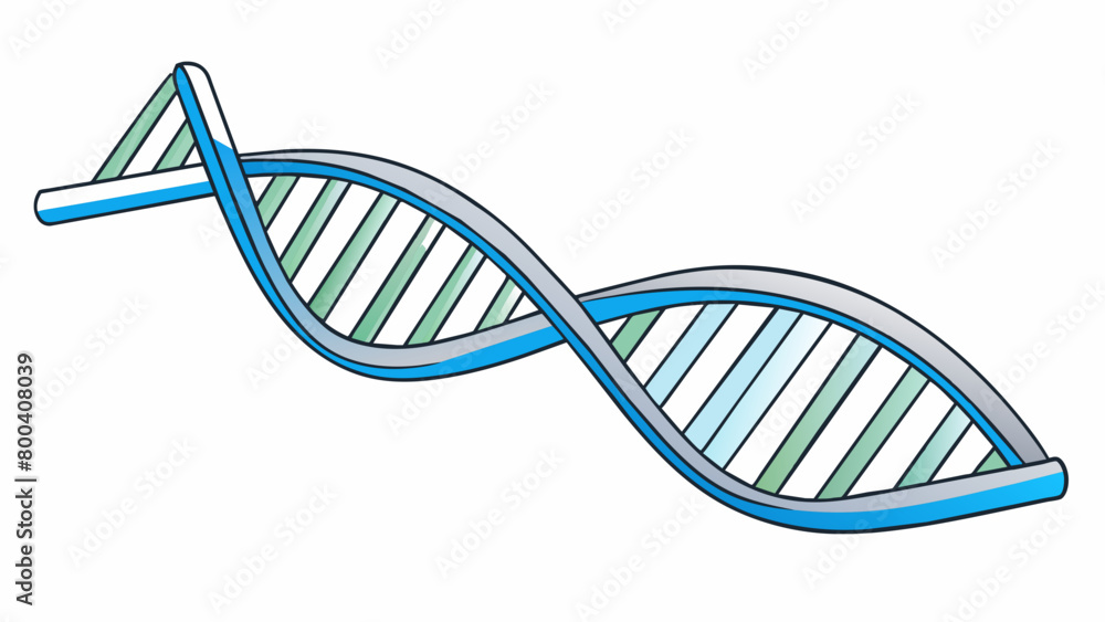 The DNA helix is reminiscent of a graceful doublehelix ribbon with its ...