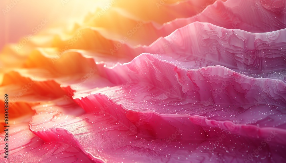 Softly merging tones of pink and yellow in a collage, highlighting the ...