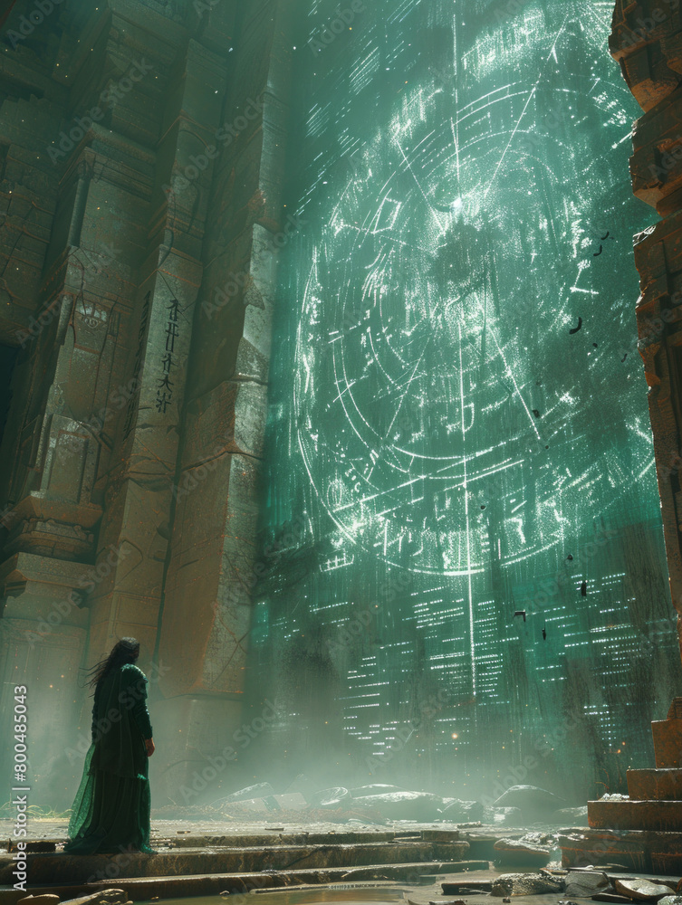 Interstellar Archaeologist: In the cold, dim light of a forgotten alien temple on a distant moon ...