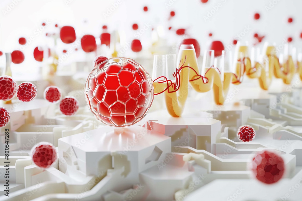 Ilustración de Stock 3D infographic comparing the structure and ...