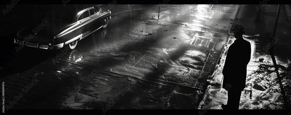 Bring the timeless allure of film noir to your modern movie poster ...